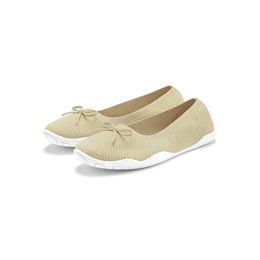 Lascana Sneaker Ballerinas in beige | Gr.: 40
