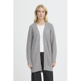 oxmo Strickjacke OXEDNA LONG CARDIGAN in Grau | Gr.: XL