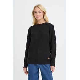 oxmo Strickpullover OXEDNA ONECK in Schwarz | Gr.: M