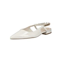 H&ouml;gl H&ouml;gl Leder-Slingballerinas in Creme | Gr.: 38