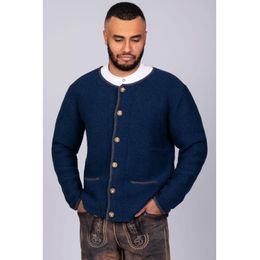 Edelnice Trachten Strickjacke Felix k&ouml;nigsblau in blau | Gr.: 58