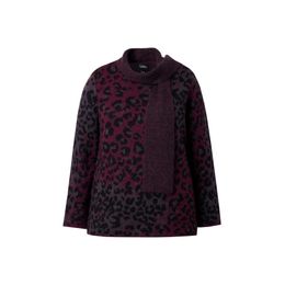 Ulla Popken Pullover in dunkel weinrot | Gr.: 58-60