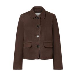 More & More More & More kurze Velourslederjacke in espresso brown | Gr.: 32