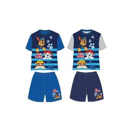 PAW PATROL Happy Stripes Kurzpyjama Kinder 2 Jahre Blau | Gr.: onesize