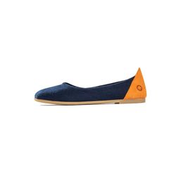 Baabuk Ballerinas Wool Blacky in blue | Gr.: 40