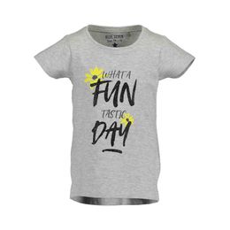 Blue Seven Mädchen kurzarm Shirt "Fun Day" in Grau | Gr.: 92