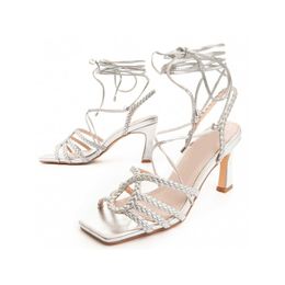 Montevita Sandalen mit Absatz, Farbe 7, in Silber | Gr.: 36