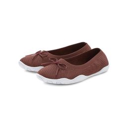 Lascana Sneaker Ballerinas in rotbraun | Gr.: 39