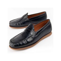 Purapiel Mokassins Wei&szlig;e Schuhe Mocca7 in Blau | Gr.: 40