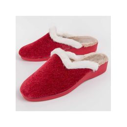 Montevita Hausschuhe Carlipper in Rot | Gr.: 39
