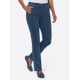 WITT WEIDEN Schlupfjeans in blue-stone-washed | Gr.: 48