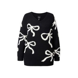 Ulla Popken Pullover in schwarz | Gr.: 62/64
