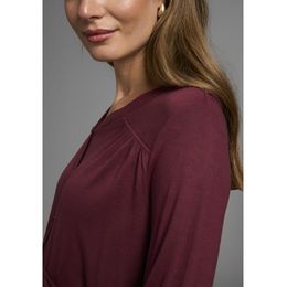 neun 9 monate Umstandsshirt in bordeaux | Gr.: 44-46