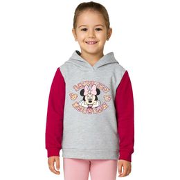 Disney Minnie Mouse Hoodie Kapuzenpullover in grau | Gr.: 98/104