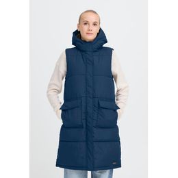 oxmo Steppweste OXMINNA LONG VEST in Blau | Gr.: L
