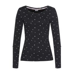 Kangaroos Langarmshirt in schwarz-gemustert | Gr.: 40-42