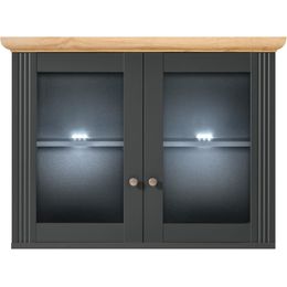 H&auml;ngeschrank KOCHSTATION "KS-Westminster", grau (grau dunkel), B:96cm H:73cm T:33cm, Schr&auml;nke, H&auml;ngeschrank, im romantischen Landhausstil, Breite 96 cm, exclusiv by Otto