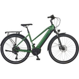 E-Bike Prophete "Entdecker 4.9" Gr. 50, schwarz (grün, schwarz), Elektrofahrräder, 50cm, 28 Zoll (71,12cm), Pedelec, Elektrofahrrad für Damen