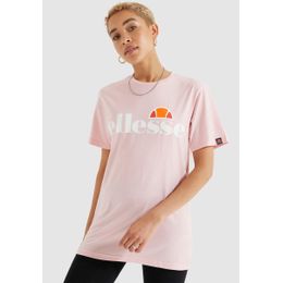 T-Shirt Ellesse "ALBANY T SHIRT", Damen, Gr. 34, rosa (light pink), Obermaterial: 100% Baumwolle, lässig geschnitten Po-bedeckend, Rundhals, Shirts