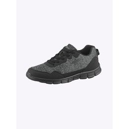 Sneaker Kangaroos, Damen, Gr. 37, schwarz (schwarz, meliert), Textil, Schuhe Sneaker
