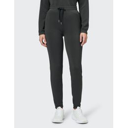 Sweathose Venice Beach "SWEATHOSE LYDA", Damen, Gr. M (40), N-Gr, grau (anthrazit), Obermaterial: 50% Modal, 43% Polyester, 7% Elasthan, Hosen