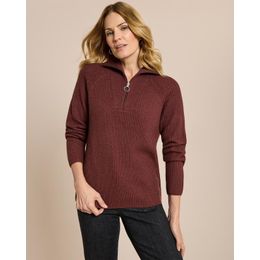Marcel Ostertag Pullover mit Reißverschluss
