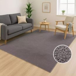 Carpet City Teppich &raquo;CALMA 200&laquo; rechteckig 14 mm H&ouml;he Kurzflor, Waschbar, Anti-Rutsch, ideal f&uuml;r Wohnzimmer, Schlafzimmer Obermaterial: 100% Polyester
