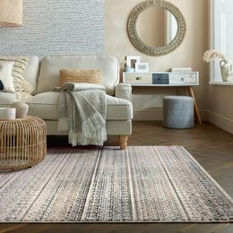 FLAIR RUGS Teppich »Camino« rechteckig 8 mm Höhe Flachgewebe, Skandi, Esszimmer, Wohnzimmer, Flur natur Obermaterial: 100% Polypropylen B : 120 cm...