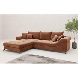 Ecksofa &raquo;Taylor, L-Form, wahlweise mit Kaltschaum&laquo; wahlweise mit Kaltschaum bis 140 kg pro Sitzplatz belastbar 90% Polyester / 10% Nylon