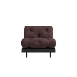 Karup Design Daybett »Daybett Roots Schlafsofa – Gästebett & Sofa aus FSC -Kiefer« Inkl. Futonmatratze, in mehreren Größen & Farben erhältlich Brown