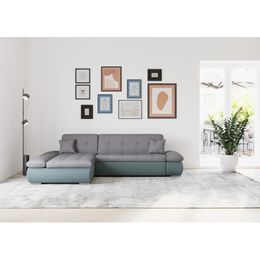 DOMO collection Ecksofa »Moric, L-Form, XXL-Sofa - Breite 300cm, viel Platz, auch in Cord« wahlweise mit Bettfunktion und Armteilverstellung,...