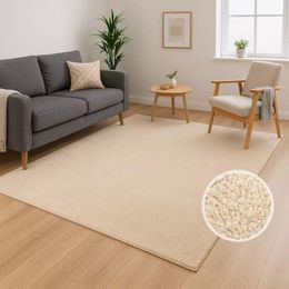 Carpet City Teppich &raquo;CALMA 200&laquo; rechteckig 14 mm H&ouml;he Kurzflor, Waschbar, Anti-Rutsch, ideal f&uuml;r Wohnzimmer, Schlafzimmer Obermaterial: 100% Polyester