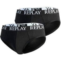 Replay Slip »SLIP Basic Cuff Logo 2pcs Bo« Packung, 2er schwarz S S Replay Slips im 2er-Pack "SLIP Basic Cuff Logo 2pcs Box"