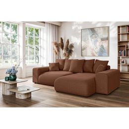 Home Affaire Ecksofa »LAKESIDE mit Bettfunktion und Bettkasten, B/T/H 257/166/84 cm« L-Form, Recamiere beidseitig montierbar, mit...