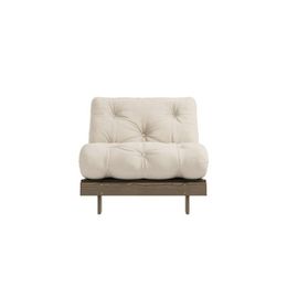 Karup Design Daybett »Daybett Roots Schlafsofa – Gästebett & Sofa aus FSC -Kiefer« Inkl. Futonmatratze, in mehreren Größen & Farben erhältlich Beige