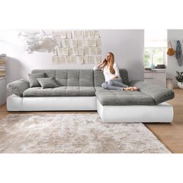 DOMO collection Ecksofa »Moric, L-Form, XXL-Sofa - Breite 300cm, viel Platz, auch in Cord« wahlweise mit Bettfunktion und Armteilverstellung,...
