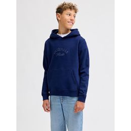 Jack & Jones JACK & JONES JUNIOR Kapuzensweatshirt &raquo;JORBLEECKER BRANDING SWEAT HOOD BF JNR&laquo; Ocean Cavern Detail:ORG 152 152 Sweater von Jack & Jones Junior