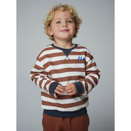 name it Sweatshirt »NMMOVILLO LS NREG SWE BRU BF« Carob Brown 98 98 Sweater von name it für Jungen
