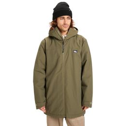 Quiksilver Regenjacke »Overcast 3K Parka« mit Kapuze braun XL XL Verwendung: Alltag