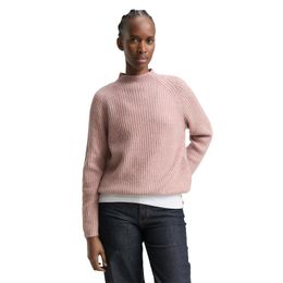 Tom Tailor Denim Strickpullover mit Stehkragen antique rose melange L L Pullover von Tom Tailor Denim