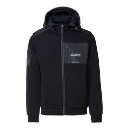 Koroshi Zip-Up Hoodie male Black size XXL