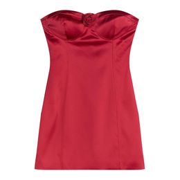 Bershka Kleid Damen Größe 38 rot Winterkleid