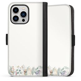 DeinDesign iPhone 13 Pro Handy Klapphülle Handyhülle aus Kunst Leder schwarz Flip Case Eukalyptus Winnie The Pooh Disney Sideflip mit Lasche