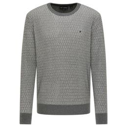TUFFSKULL Pullover Herren Gr&ouml;&szlig;e XL dunkelgrau / wei&szlig;