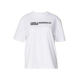 KARL LAGERFELD JEANS T-Shirt Damen Größe S schwarz / weiß