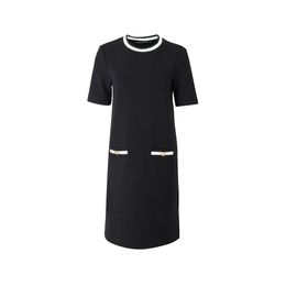 K by KARL LAGERFELD Karl Lagerfeld Kleid 'Essential' Damen Gr&ouml;&szlig;e 44 schwarz / wei&szlig; Winterkleid