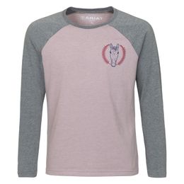Ariat Langarmshirt Heart Star lila / grau / grau Damen XXL / 176