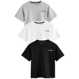 smALLSAINTS T-Shirt Jungen Größe 110 graumeliert / schwarz / weiß