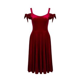 Hell Bunny Carrie Dress Mittellanges Kleid rot in 3XL H40418 Red