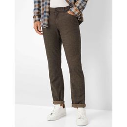 Brax Herren Five-Pocket-Hose Style CHUCK HAZEL, braun, Gr. 31/30